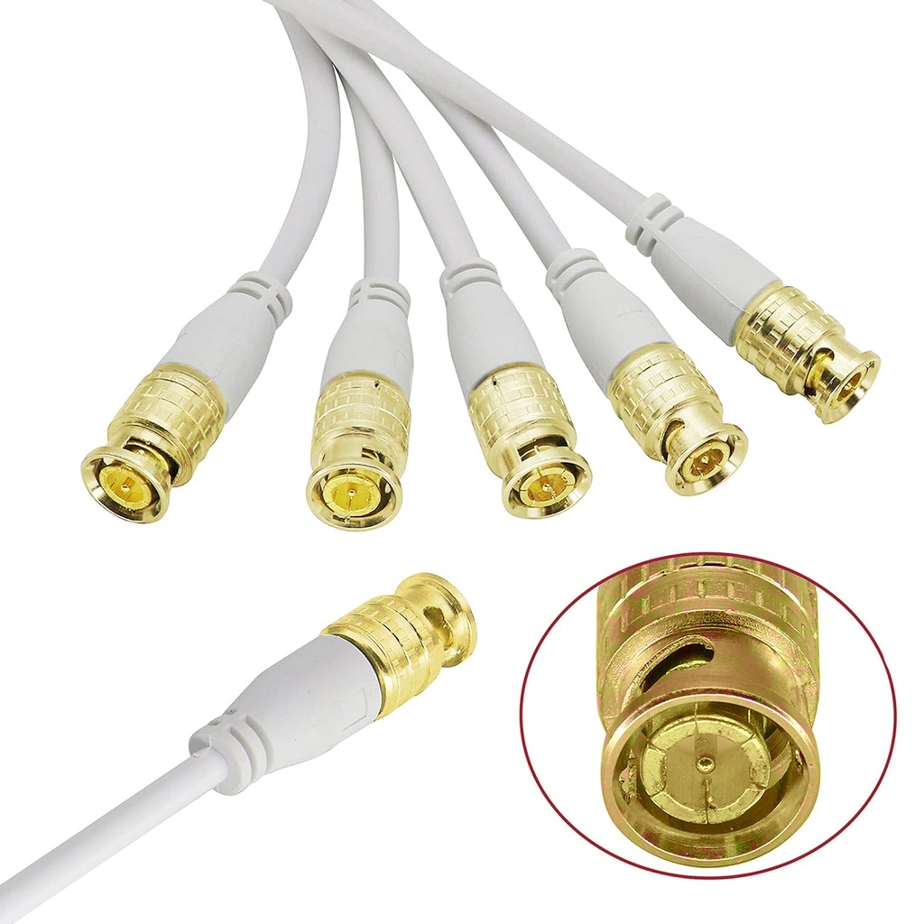 2+1 Dış Mekan CCTV 0.50 Kamera Kablosu Gold IP66 100mt Poke PK-1463 ...